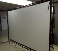 China White Front Projection Screen with black border , outdoor projector screen for sale