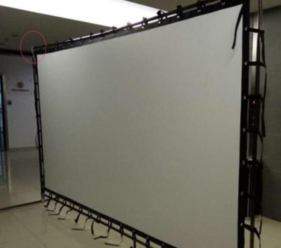 China White Front Projection Screen with black border , outdoor projector screen for sale