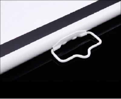 China Manual Ceiling Mount Projection Screen With Self Locking 100 Inch Pull Down for sale