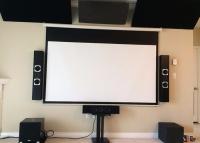 China 100-inch Pull-Down RManual Pull Down Projector Screens Universal Roll-Down Adjustable Screen Height for sale