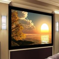 China Front Fabric 4K 150 Inch Fixed Frame Projection Screen Lager HD Projector Screens for sale