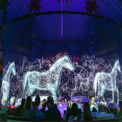 China Grote projector scherm Hologram Gaas Wit Grijz Zwart Hologram Mesh Scherm for sale