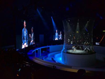 China Magisches ganz eigenhändig geschriebes Projektions-System-Hologramm-Maschensieb Holoscrim Holonet zu verkaufen