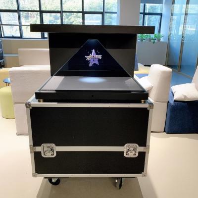 270 graden 32' Holografisch scherm Piramide 3D Hologram Vitrine Full HD Met Vliegtuig