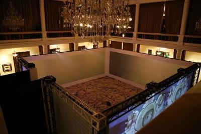 China La tela/las pantallas de proyección flexibles alza longitud de encargo gris de la talla 50m en venta