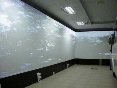 China Customized 180 ° / 360 ° Curved Projector Screen With 3 Years Warranty for sale