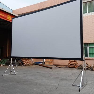 16フィート x 9フィート 220インチ 対角線 高速折りたたみ式プロジェクションスクリーン リア&フロントプロジェクションスクリーン フルドレスキット付き