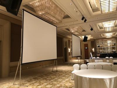 China 200 Inch Quick Setup Screen Fast Fold Projection Screen with Front & Rear Screen, Flight case Package for sale