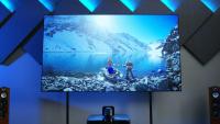 China Cinema Fixed Frame Screen Diamond Anti - Light Projector Panel 170° View Angle for sale