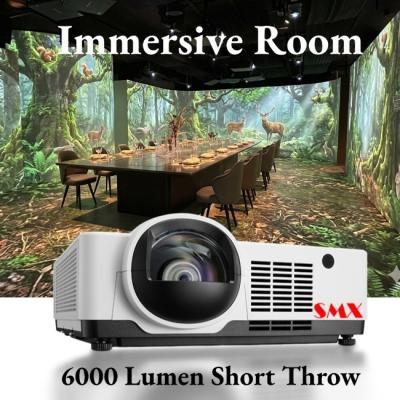 China SMX 3LCD 6000 Lumens Short Throw Laser Projector for Immersive Room Floor Interactive Projection for sale