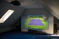 China Anti Light Fixed Frame Projection Screen Black Diamond Home Cinema 120 Inch for sale