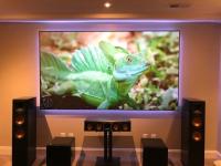 China Zero Edge Projector Fixed Frame Screen Ambient Light Black Diamond 170° View Angle for sale