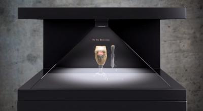 China Full HD Resolution Hologram Pyramid Display Unit In Exhibition Hall for sale