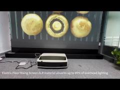 16:9 100inch Motorized Floor Rising ALR Projector Screen For Ultra Short Throw Projectors