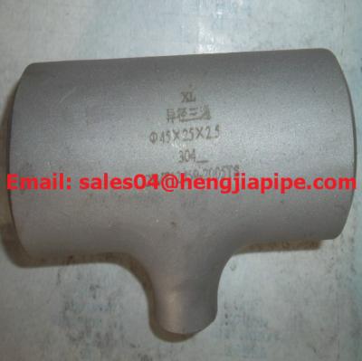 China 304 stainless steel reducing tee for sale
