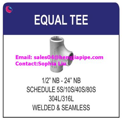 China 24'' equal tee for sale
