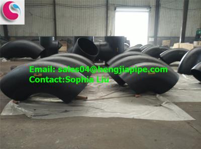 China Cangzhou black carbon steel welded elbow for sale