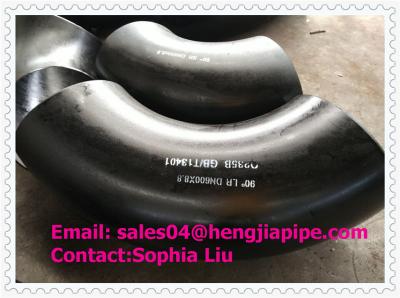 China DN600 90DEG butt weld seamless elbow for sale