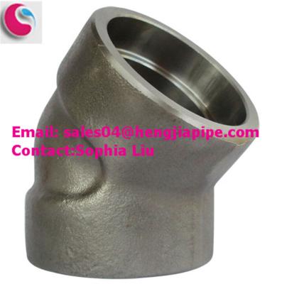 China Stainless steel forged elbow 3000# for sale