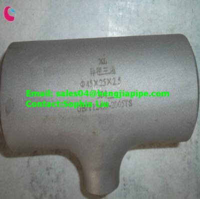 China SS 304/304L reducing tee for sale