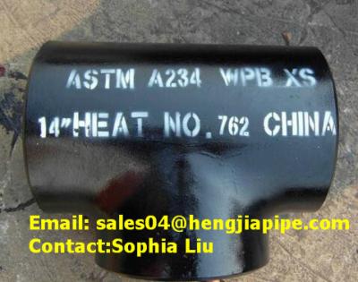 China 14'' A234 WPB XS butt weld equal tee for sale