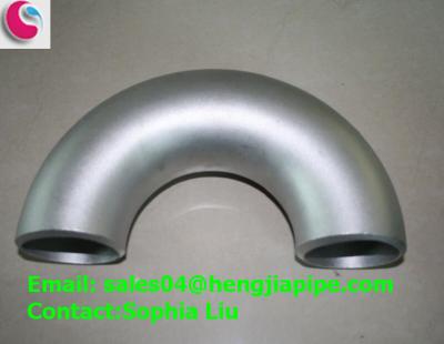 China 180deg butt welded stainless steel seamless elbow for sale