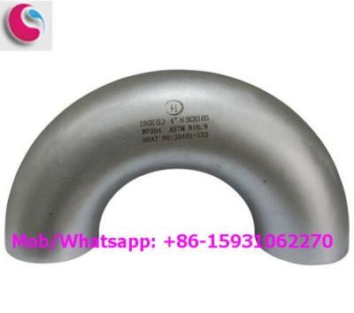 China 180deg butt weld elbow ASTM B16.9 WP304 316L for sale