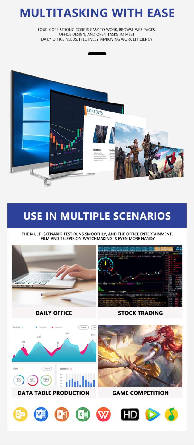 All-in-One Gaming PC display close-up