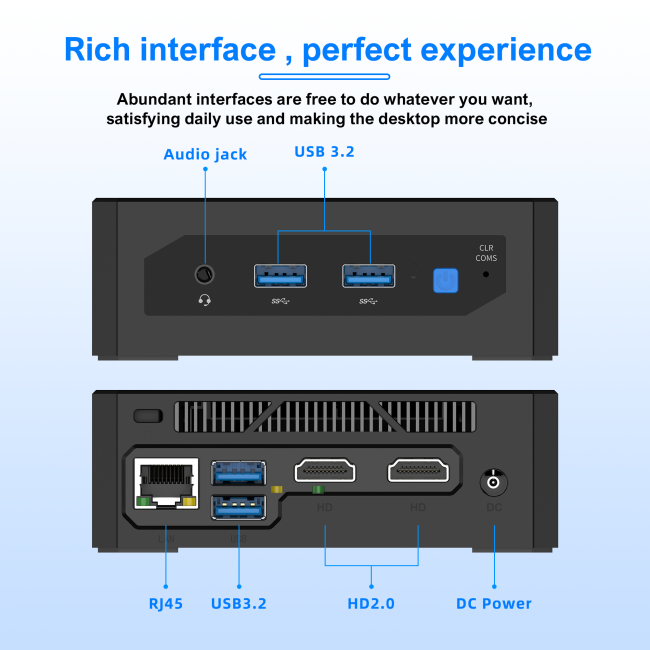 N100 Mini PC specifications diagram
