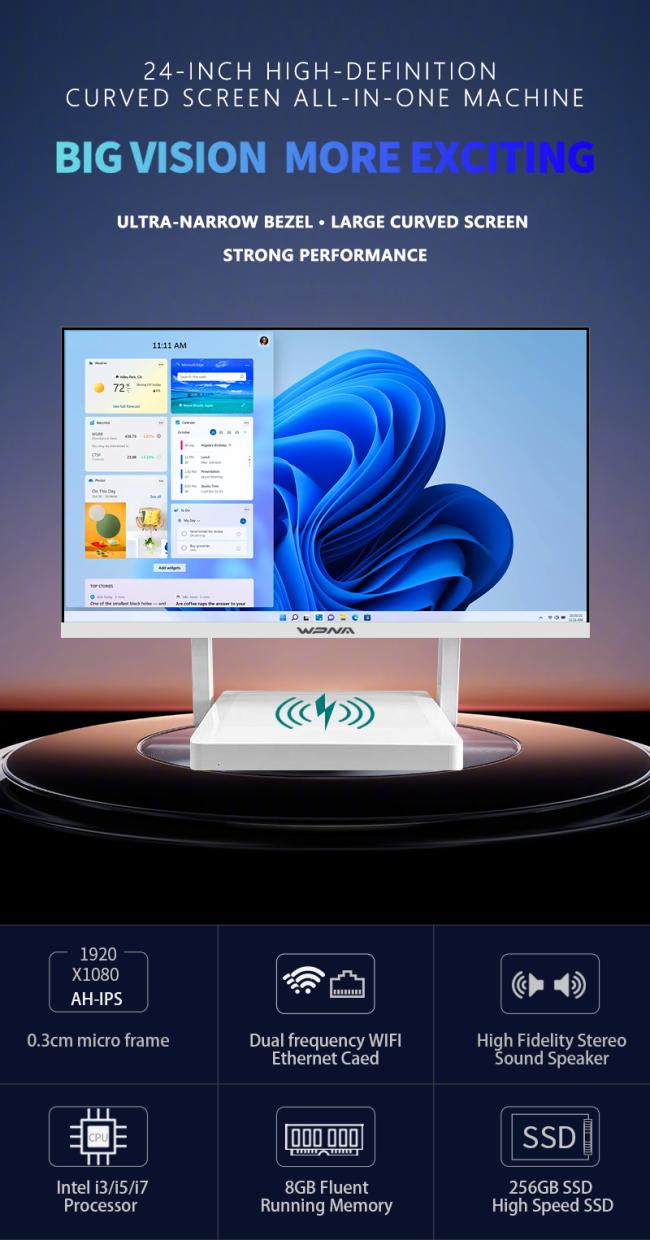 All-in-One PC side view showing ports