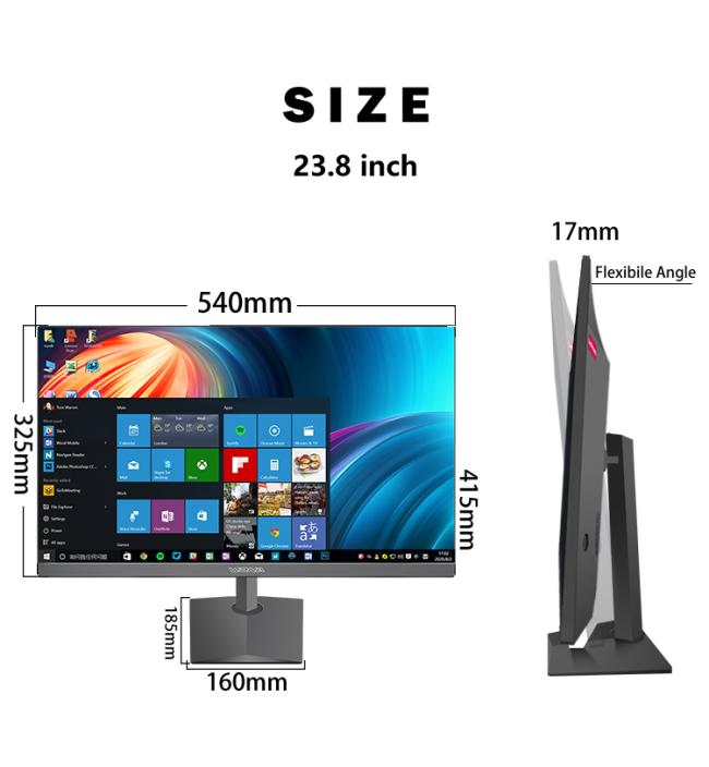 Gaming PC display showing high resolution