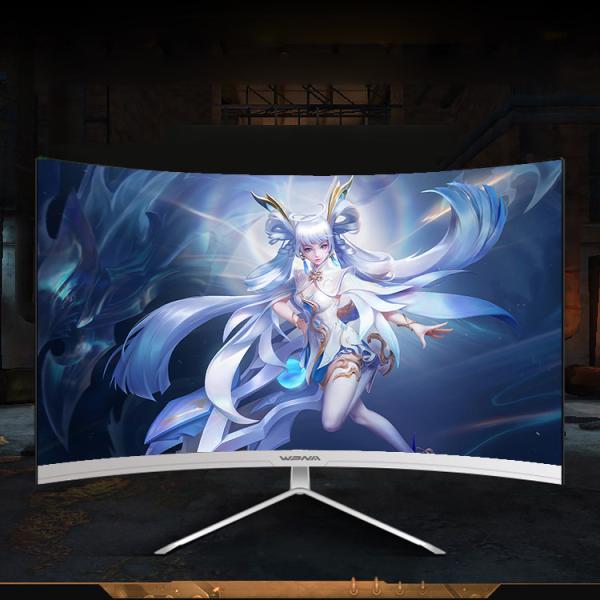 Quality Super Thin Slim Desktop LED LCD Curved Screen Monitor 32'' Full HD With Speaker for sale