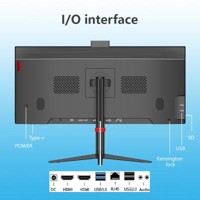 Cina DDR3 RAM 30 pollici Business Gaming Aio 1920*1080p Grafica HD Laptops Computer Barebone Pc tutto in uno Desktop in vendita