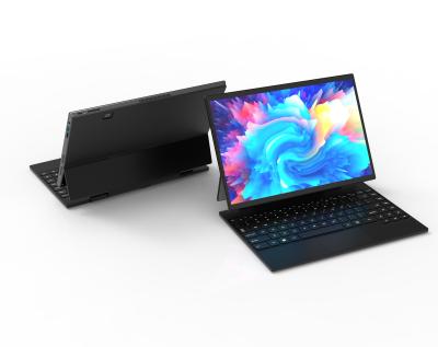 China Small Laptop PC+Pad 2-in-1, 2K Touchscreen 100% RGB Colour Gamut Arge Round Cap Backlit Keyboard for sale