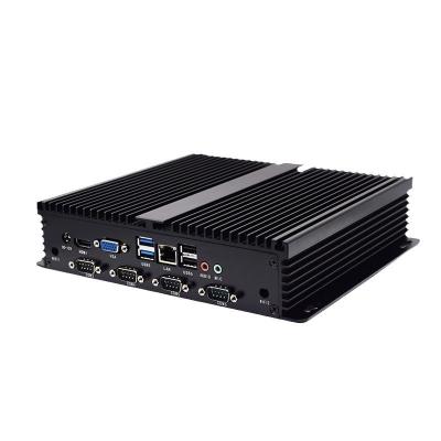 China Fanless Industrial Mini PC Intel Core i5 Quad Core 4GB DDR4 SSD for sale