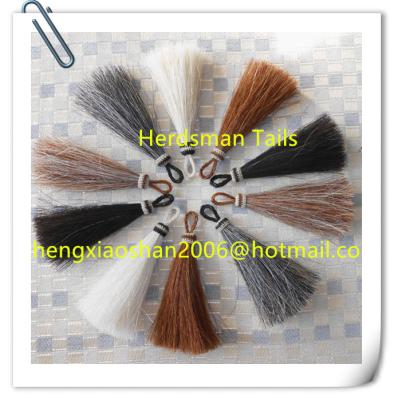 China Real horse hair tassels and real leather horse hair tassels in 5-15cm long for sale