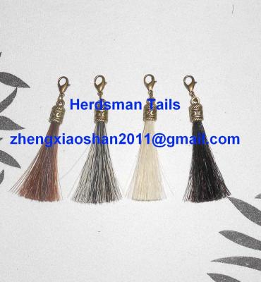 China Natural color horsehair tassel and horse hair fringe for decorating shoes and garments for sale