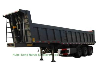 Cina Autoarticolato resistente dello scaricatore per la sabbia - rimorchio 45 dei semi del ribaltatore della parte posteriore di trasporto nella miniera 3-Axles - 60T in vendita