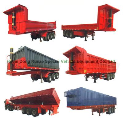 China Extremidade resistente da forma de U que derruba o reboque traseiro da descarga semi para o caminhão 35 - de 45 toneladas à venda