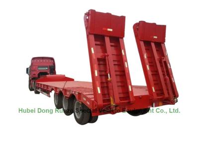 China 3 asgooseneck de Semi Aanhangwagen van Lowbed van Hydraulicaaanhangwagens, 60ton, 80Ton Te koop