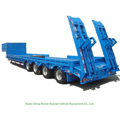 China Gooseneck resistente 4 reboques 80 de Lowboy do eixo - de 90 toneladas à venda