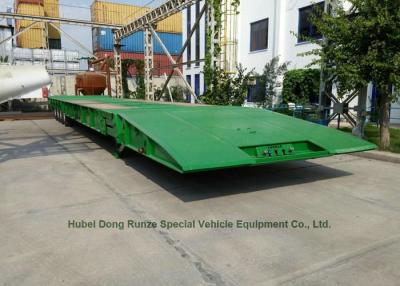 China Reboque de dobramento de Lowboy do Gooseneck de 100 toneladas para o transporte do trator da máquina escavadora de guindaste à venda