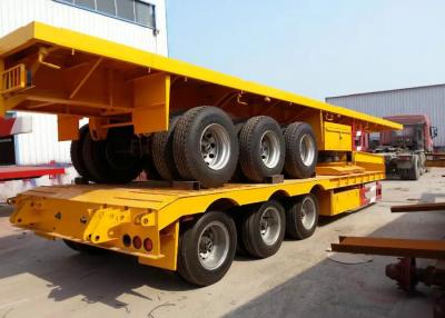 China 30 Tons-60 Tons 40ft Flatbed Semi Trailer For Container Cargo Transporting for sale