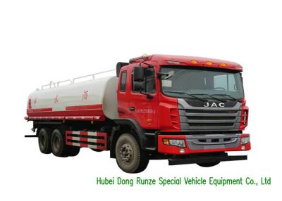 China JAC 6x4 Water Liquid Tank Truck With PTO Water Pump 20000 - 25000Litres for sale