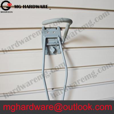 China Bike loop hanging hook metal bicycle rack hagner for slatwall panel MG1713 for sale