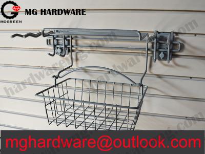 China Stores garden tools Garden rack adn basket for slatwall Grey color for sale