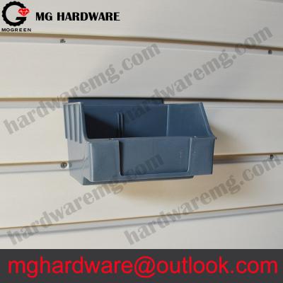 China Grey Plastic Slatwall Bins MG7101 for sale