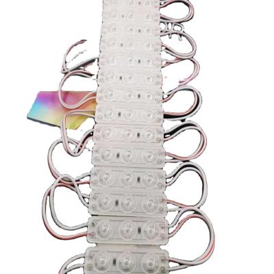 Cina Holiday decoration fancy DC12V FRGB SMD2835 3led Alstrasonic lens led module for decoration in vendita