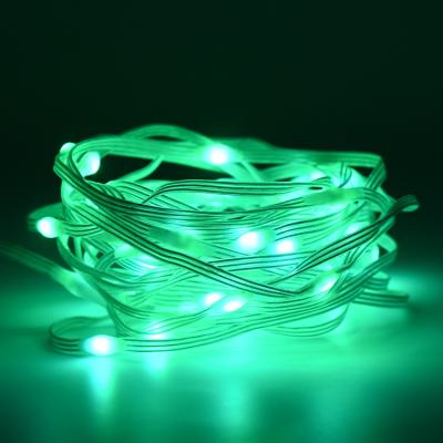 Cina SUPER MARKET SALE RTS RGB Fairy String Light DC5V 10led/meter 5meter Digital Led Light with Power Adapter in vendita