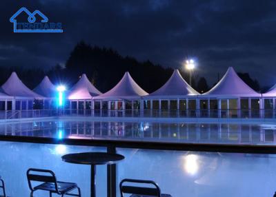 China Customized Design UV Resistance / Waterproof / Flame Retardant / Movable Pagoda Glass Marquee Tent for sale